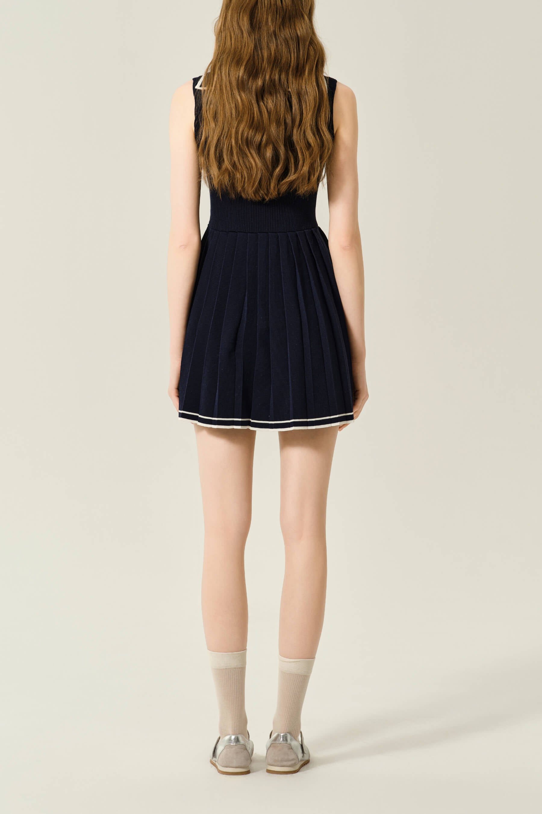 Sailor Neck Knitted Dress – JENDESSTUDIO
